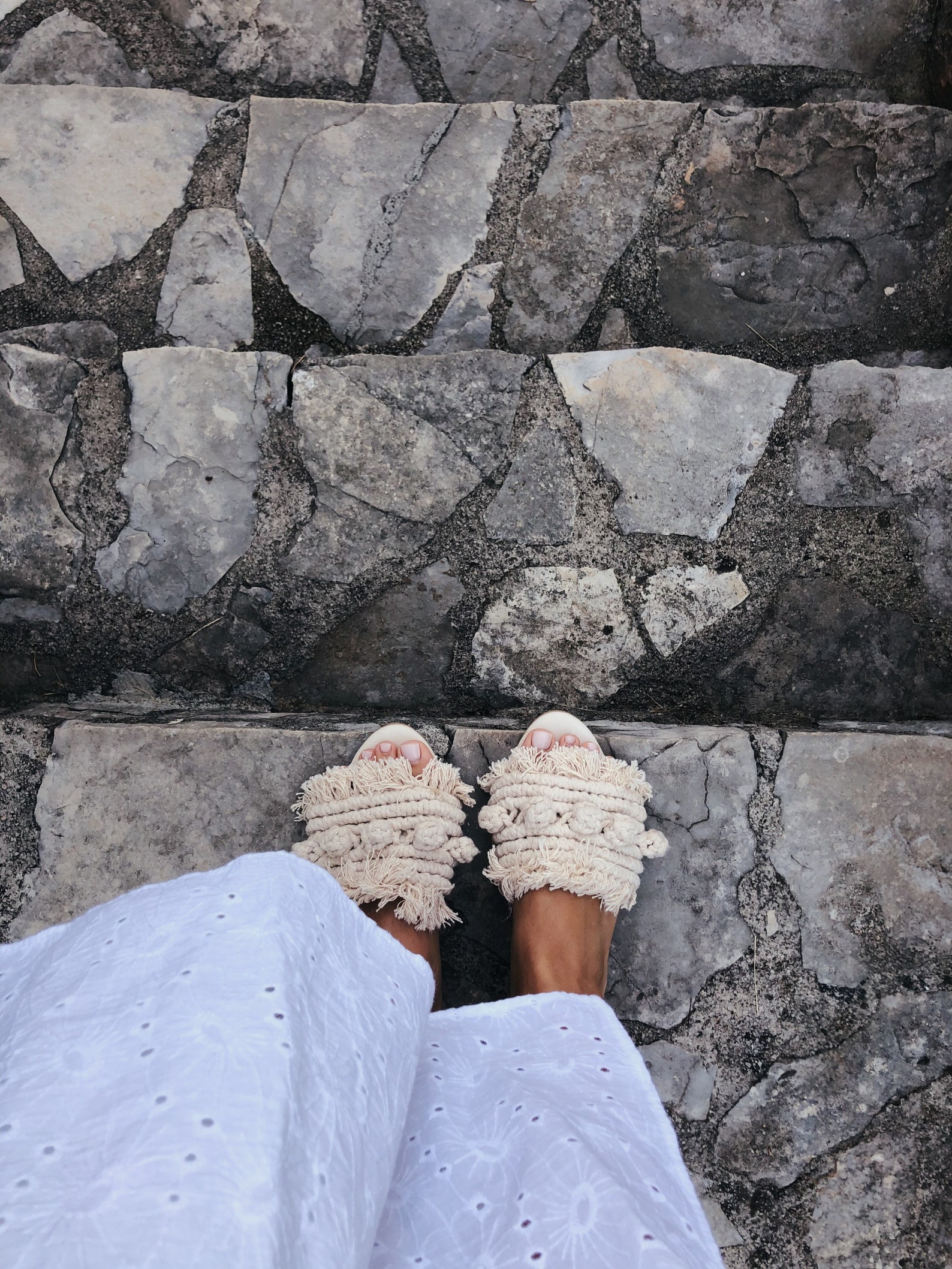 Boho Chic Summer Slides Slippers Macrame Slippers Summer Slippers ...