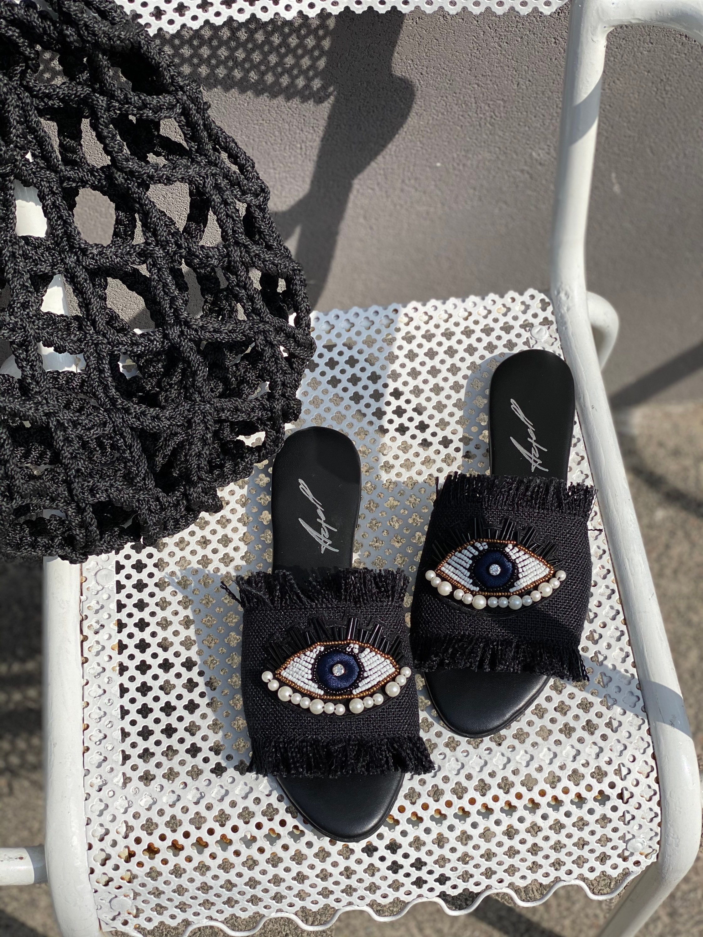 Fancy Slides With Leather Insole | Etsy