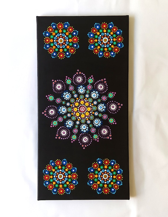 Flower Mandala Art / Dot Mandala Art / Abstract Art / - Etsy
