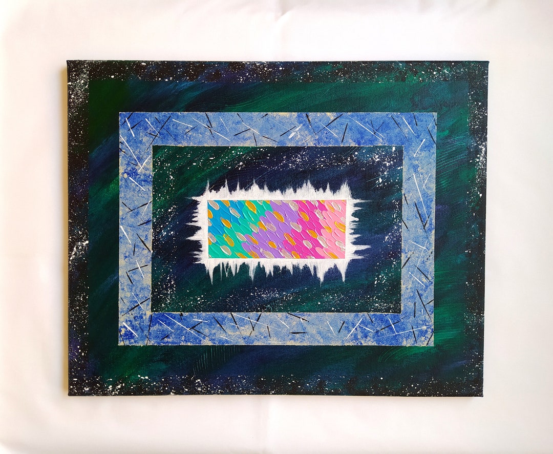 Rectangular Abstract Art Painting / Horizontal, Vertical / Modern Art ...