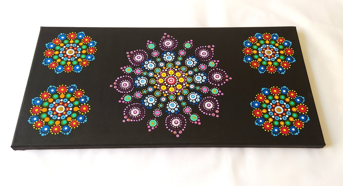 Flower Mandala Art / Dot Mandala Art / Abstract Art / - Etsy