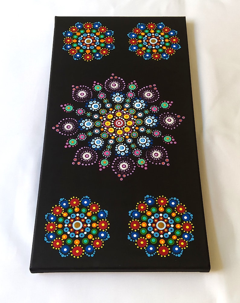 Flower Mandala Art / Dot Mandala Art / Abstract Art / - Etsy