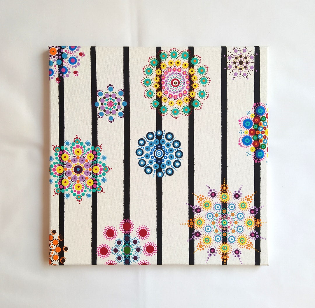 Flower Dot Mandala Art / Dot Mandala Art / Modern Dot Mandala Art ...
