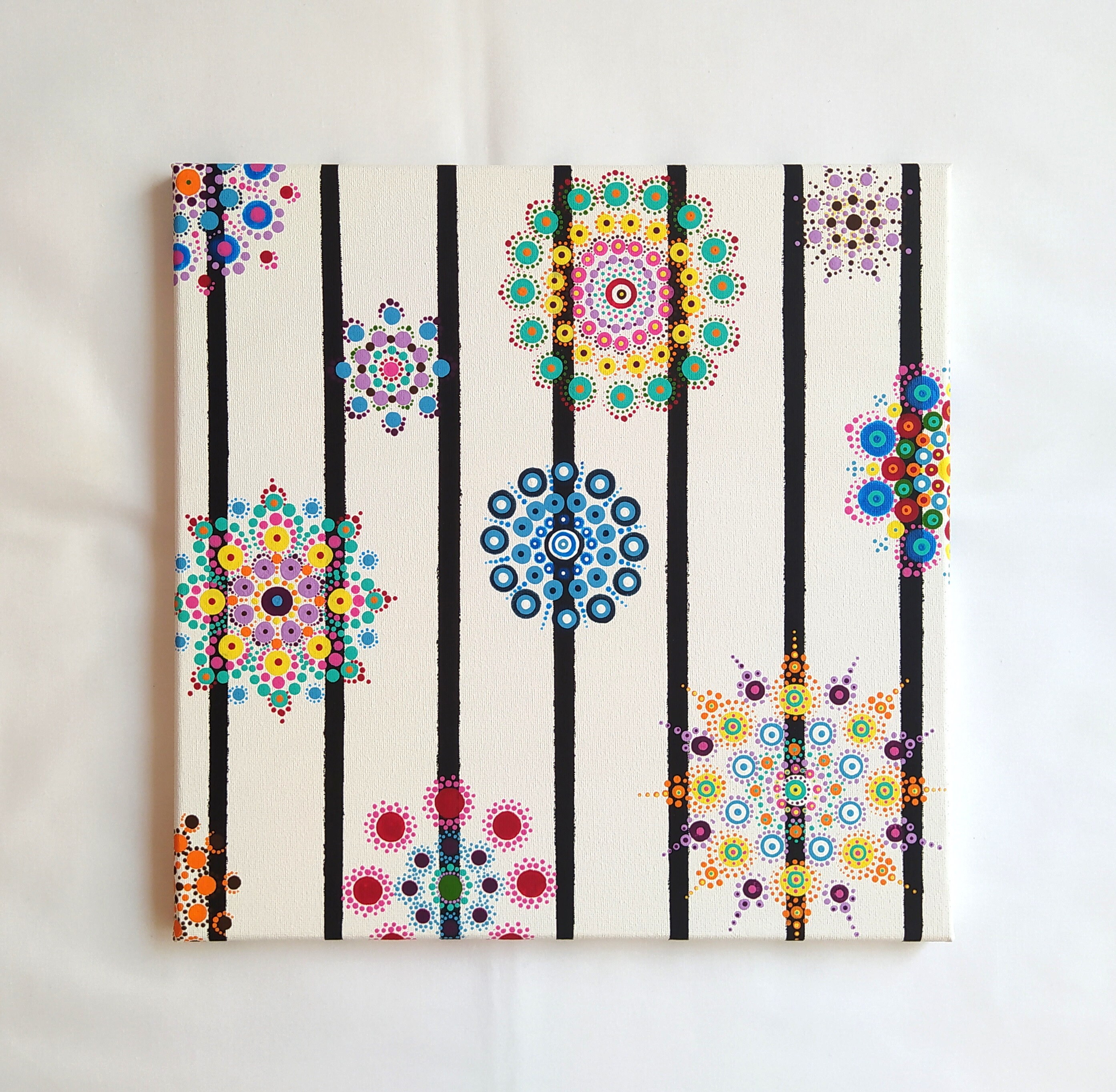 Flower Dot Mandala Art / Dot Mandala Art / Modern Dot Mandala Art ...