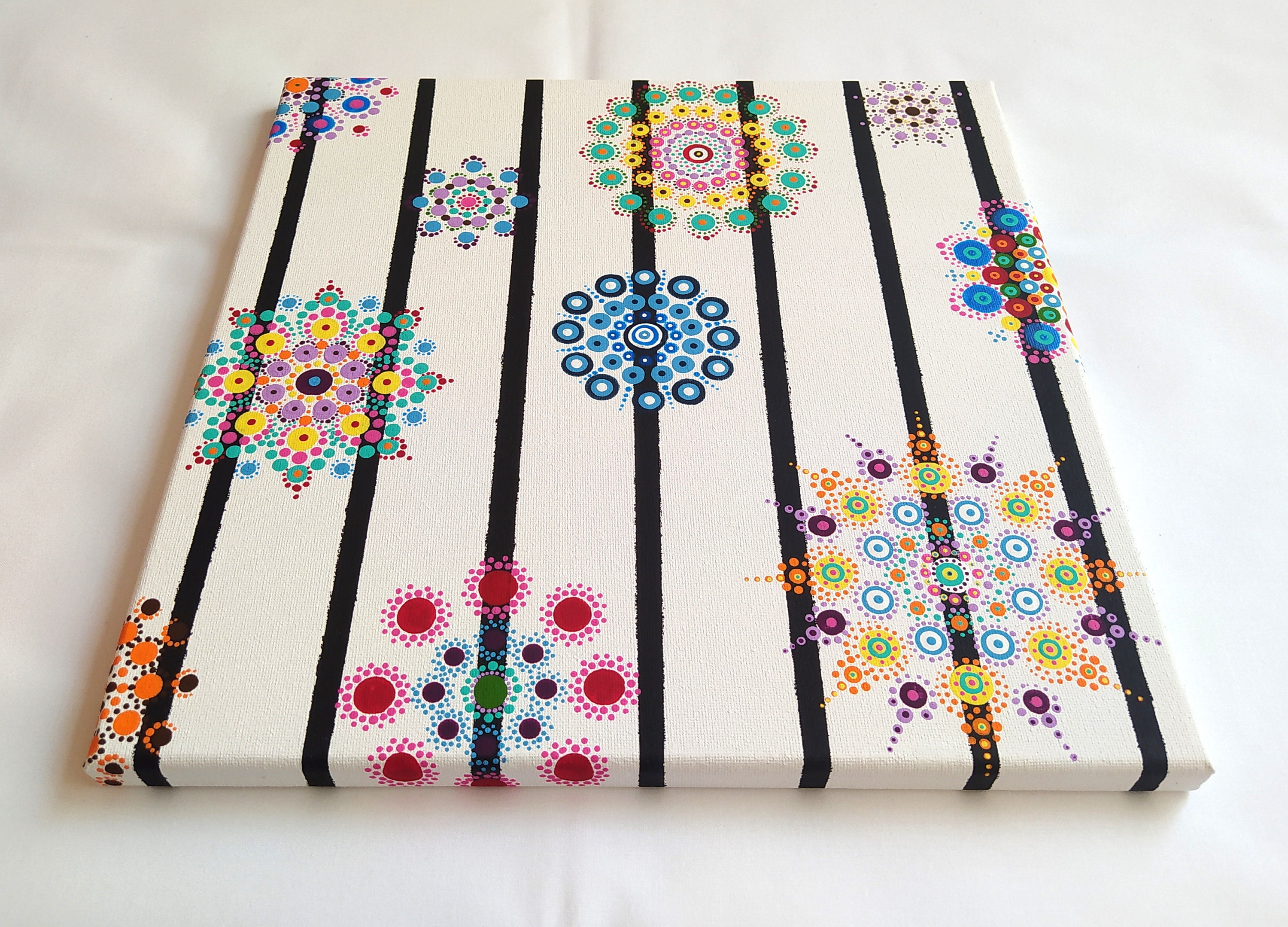 Flower Dot Mandala Art / Dot Mandala Art / Modern Dot Mandala Art ...