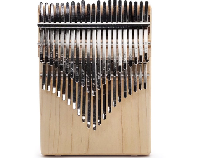 Chromatic Kalimba 42 Keys Handmade Double Row Structure Thumb Piano ...