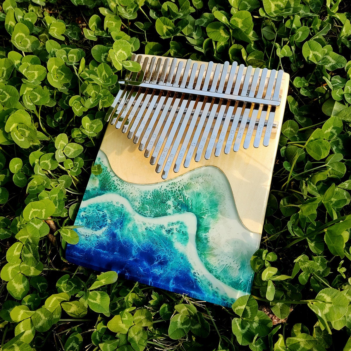 Handmade Kalimba Blue Ocean Luminous Finger Instruments Gift - Etsy