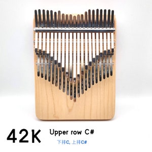 Kalimba 42 Key C# Handmade Mbira Piano Musical Instrument - Etsy