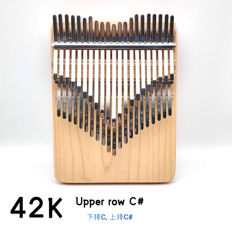 Kalimba 42 Key C Handmade Mbira Piano Musical Instrument - Etsy