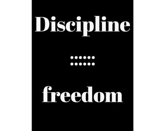 Jocko Willink Discipline Equals Freedom Motivational Poster - Etsy UK