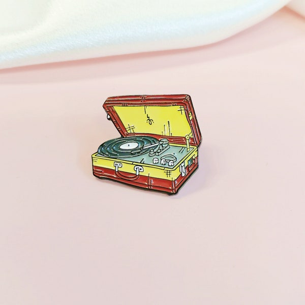 Record Player Pin - Etsy