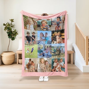 Customizable Photo Blanket Collage,super Cozy Blanket,personalized Gift ...