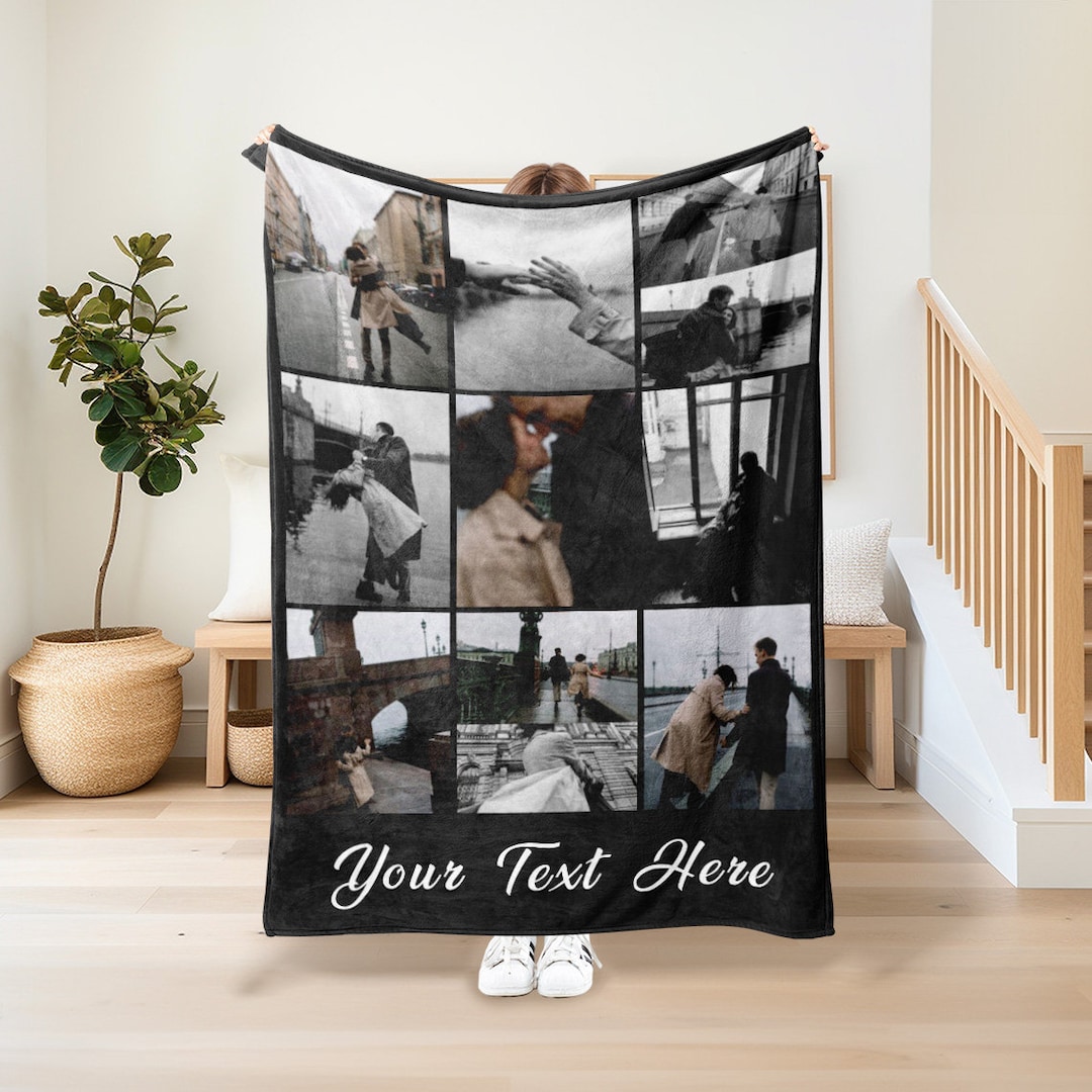 Customizable Photo Blanket Collage,super Cozy Blanket,personalized Gift ...