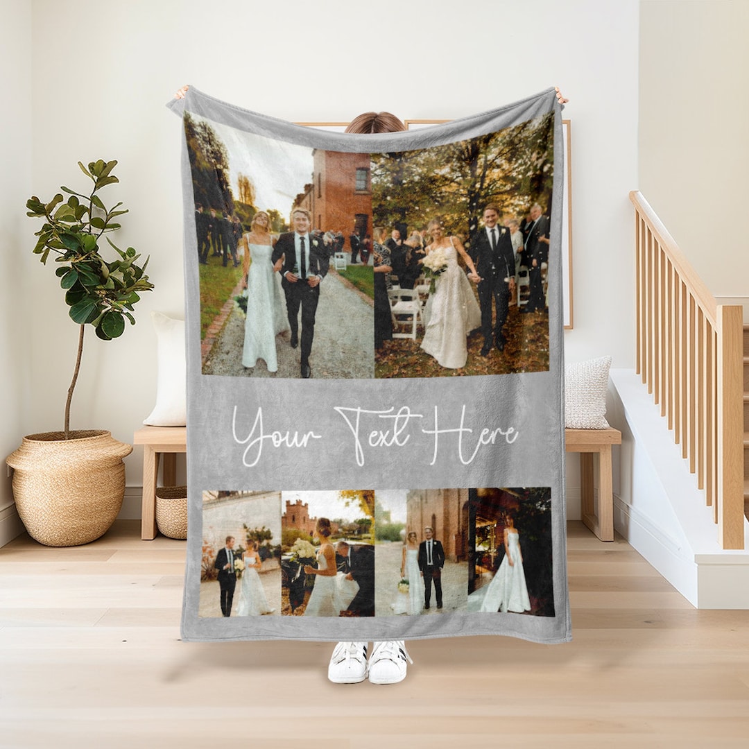 Customizable Photo Blanket Collage,super Cozy Blanket,personalized Gift ...