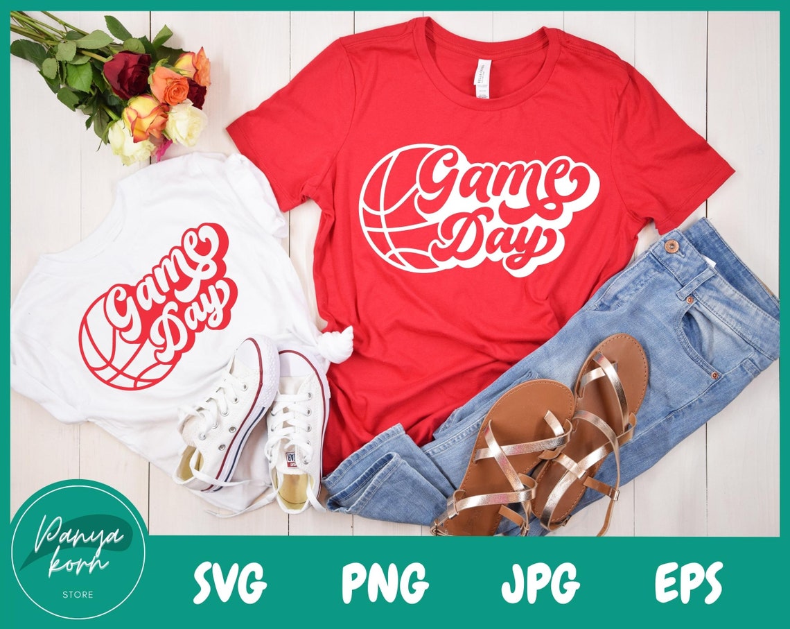 Game Day Svg Basketball Cheer Svg Basketball Shirt Svg - Etsy