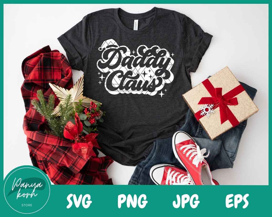 Daddy Claus SVG | Christmas Svg | Christmas Holiday Shirt | Merry Daddy ...
