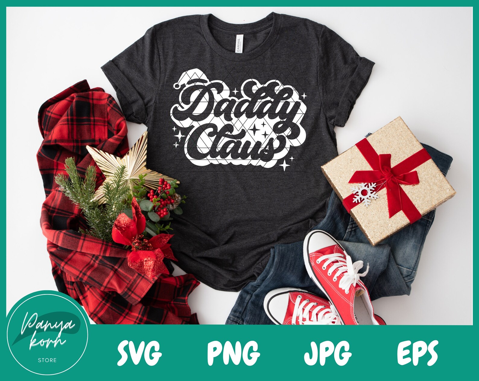 Daddy Claus SVG | Christmas Svg | Christmas Holiday Shirt | Merry Daddy ...