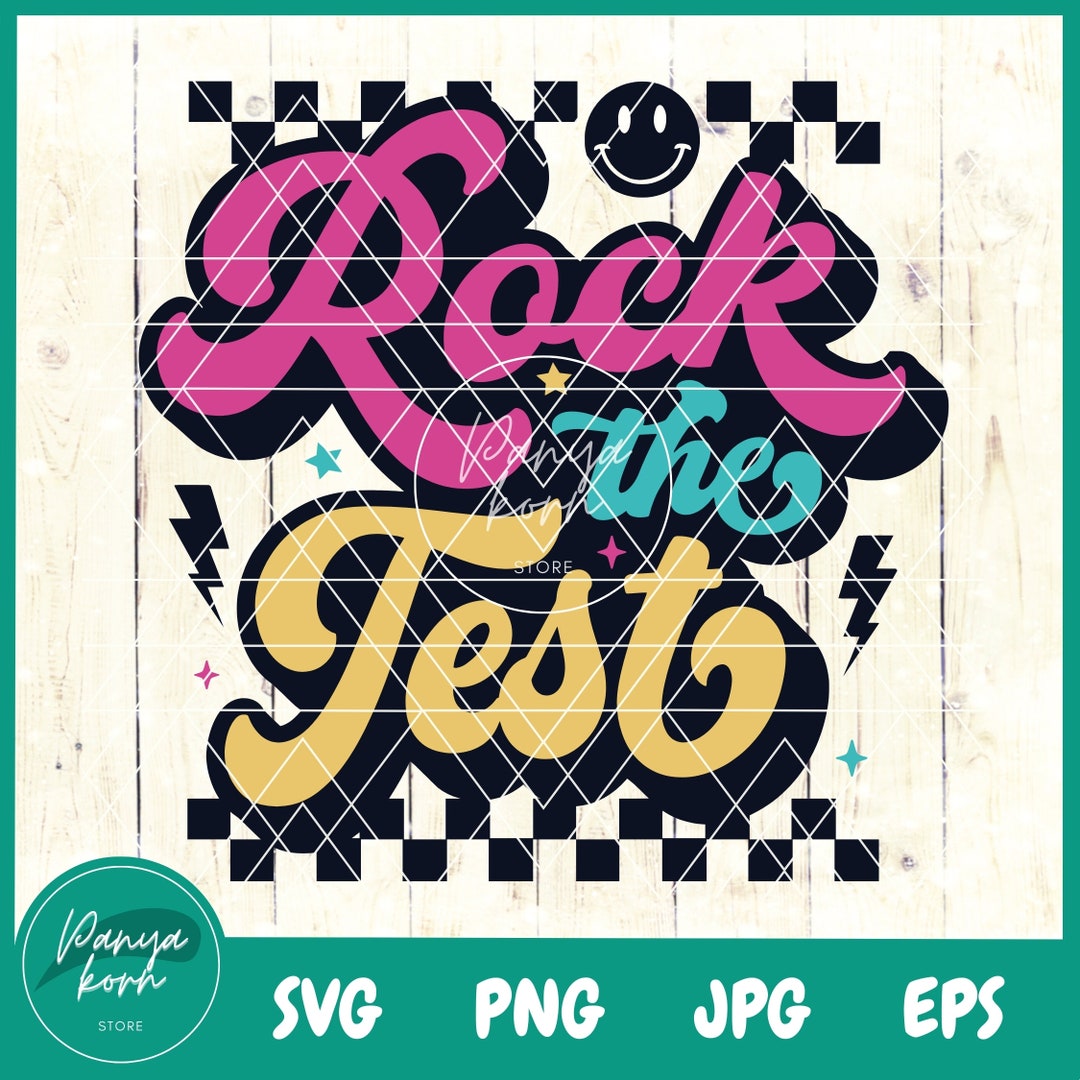 Rock the Test SVG | Back to School Svg | Gift for Teacher | Teacher ...