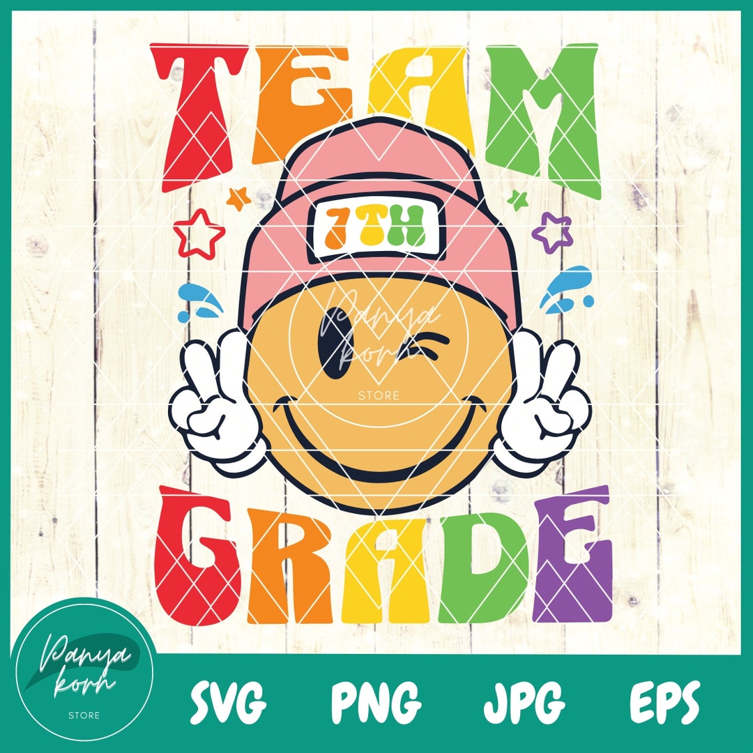 Team Seventh Grade SVG | Back to School Svg | 7th Grade Squad Svg ...