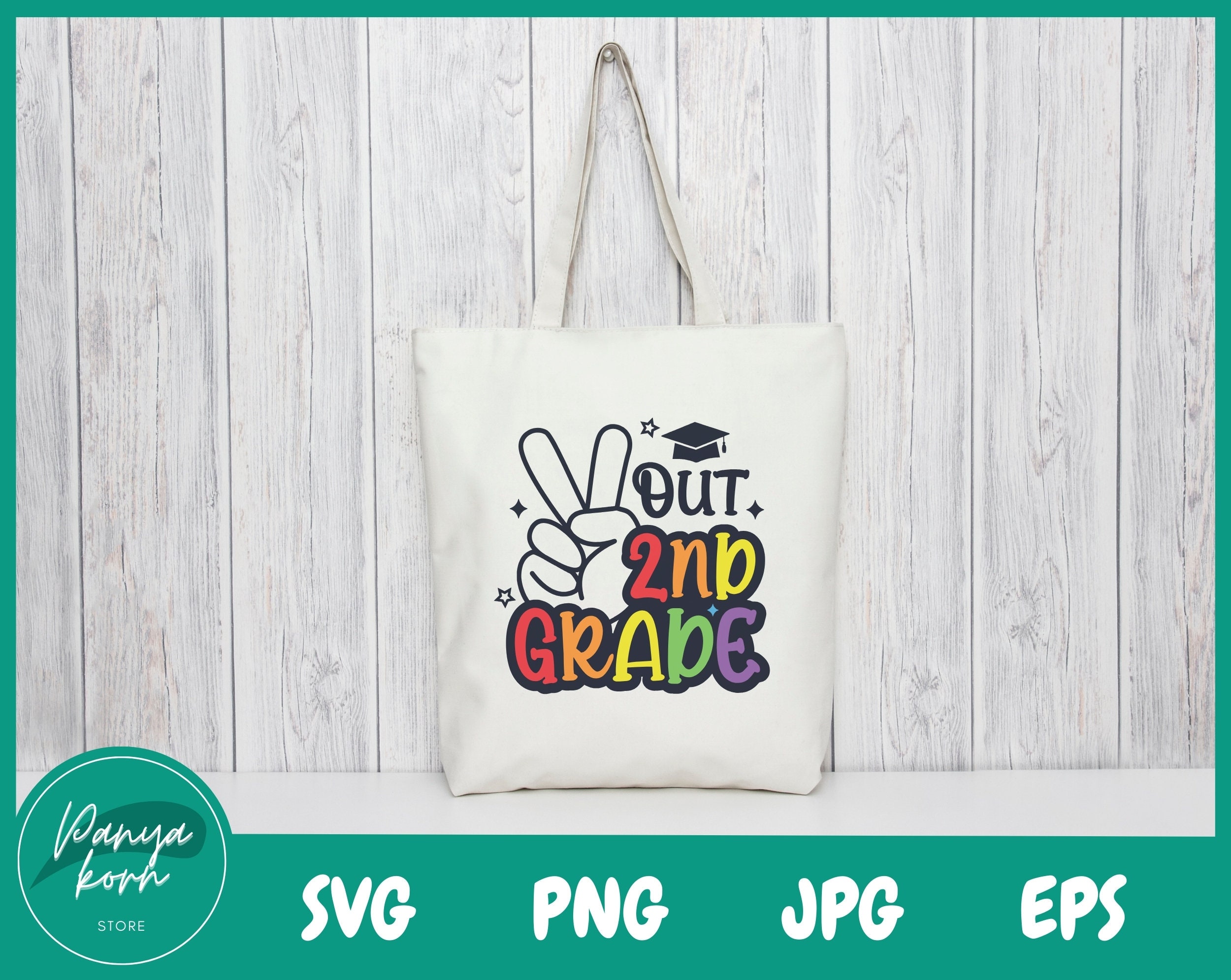 Peace Out 2nd Grade SVG | Second Grade Svg | 2nd Grade Svg | Last Day ...