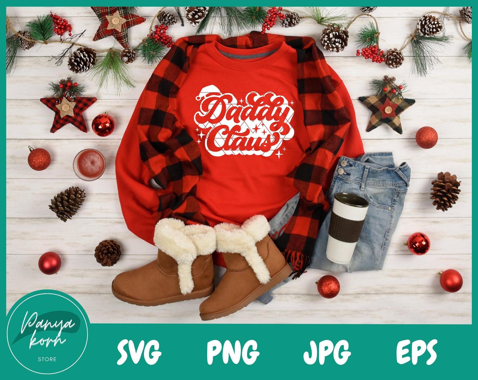 Daddy Claus SVG | Christmas Svg | Christmas Holiday Shirt | Merry Daddy ...