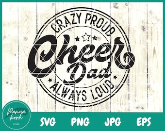 Football and Cheer Dad Svg Football Dad Svg Football Dad - Etsy