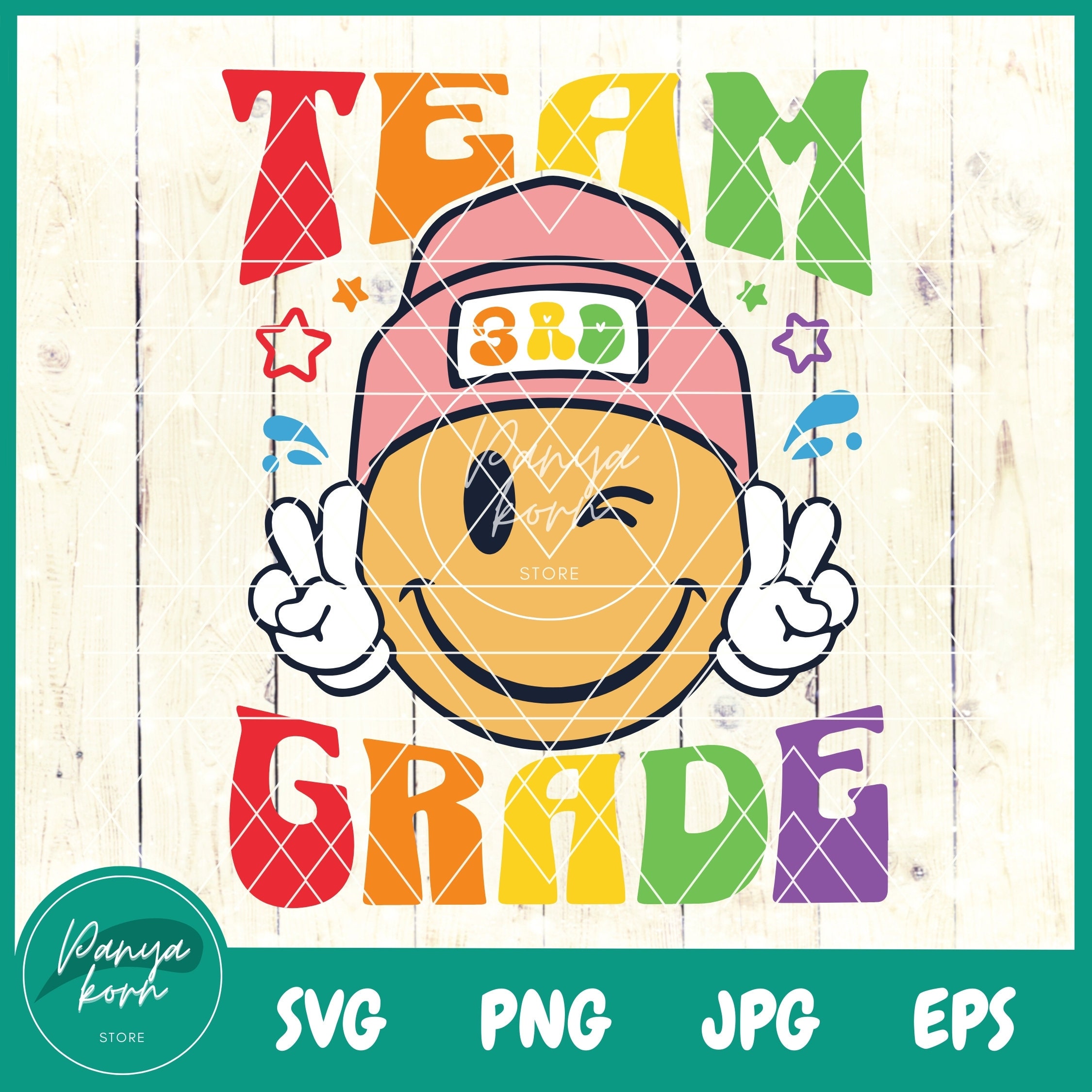 Team Third Grade SVG Back to School Svg 3rd Grade Squad Svg Teacher Svg ...
