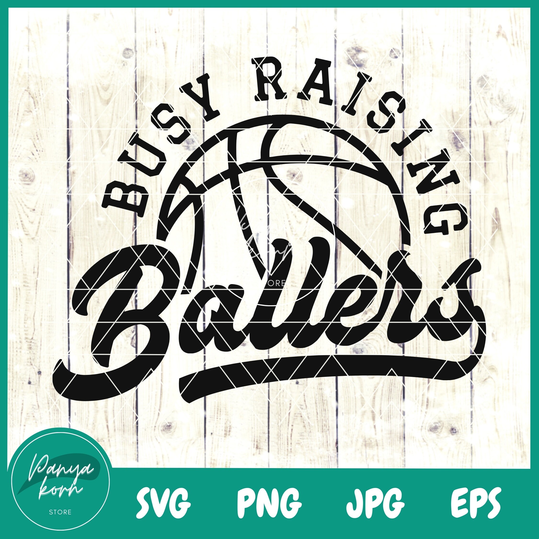 Busy Raising Ballers SVG | Basketball Season Svg | Trendy Basketball ...