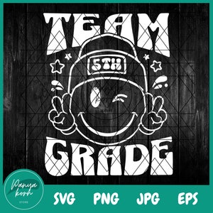 Team Fifth Grade SVG | Back to School Svg | 5th Grade Squad Svg ...