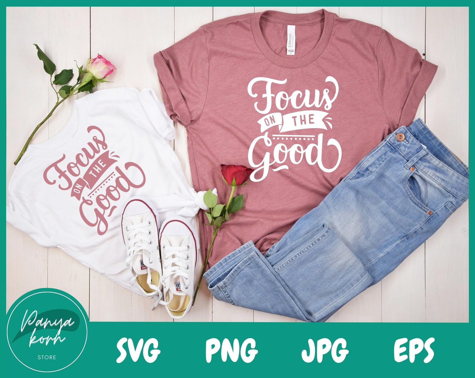 Focus on the Good SVG Motivational Svg Inspirational Svg - Etsy