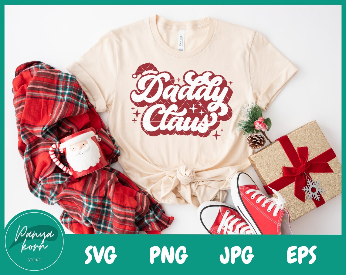 Daddy Claus SVG | Christmas Svg | Christmas Holiday Shirt | Merry Daddy ...