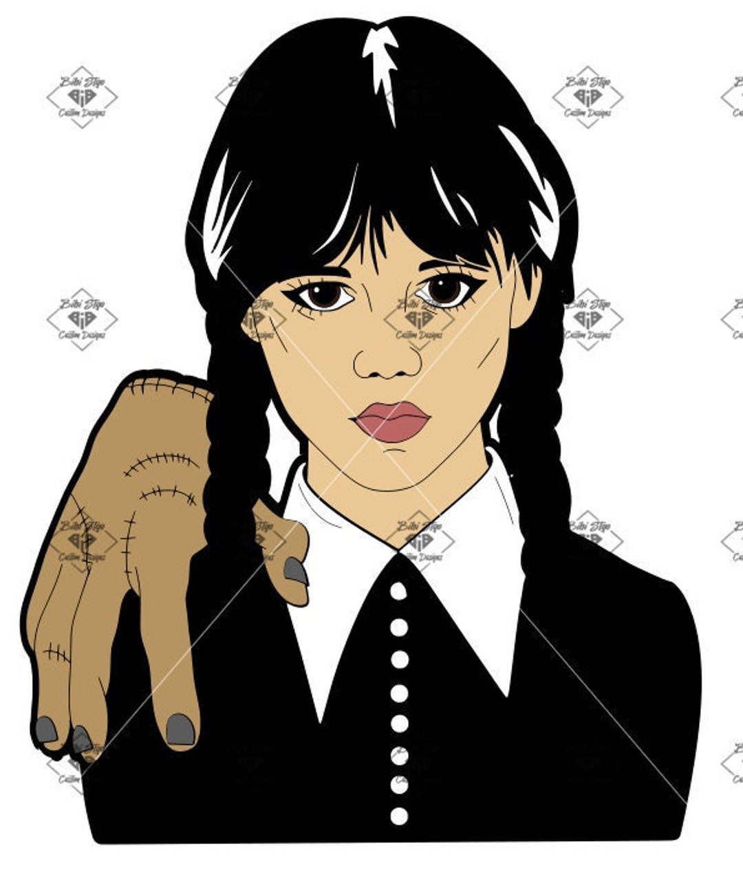 Wednesday Addams SVG Wednesday Png Wednesday Addams the - Etsy