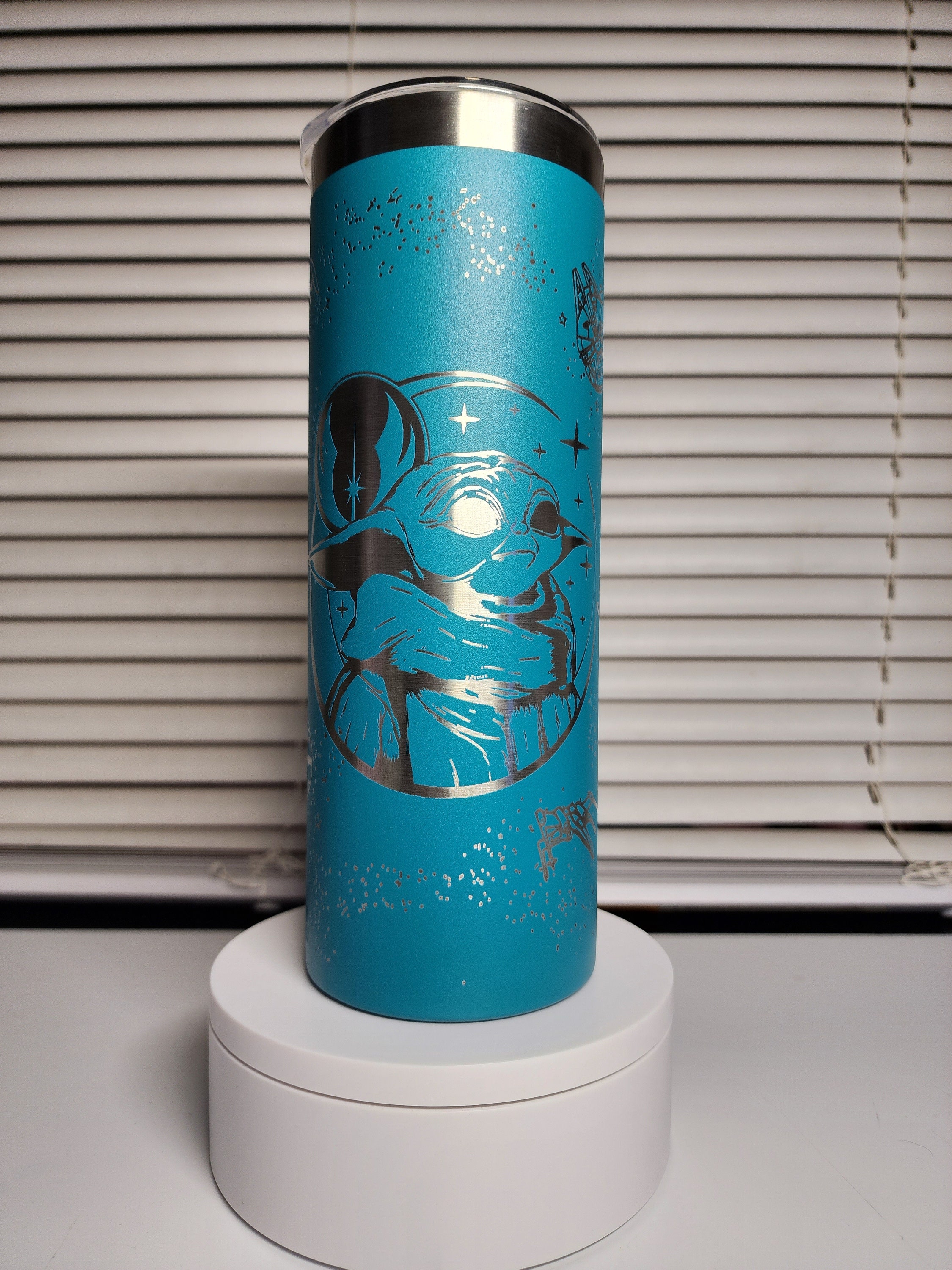 Baby Yoda Pattern 20oz Tumbler Background Download, Baby Yoda Tumbler ...