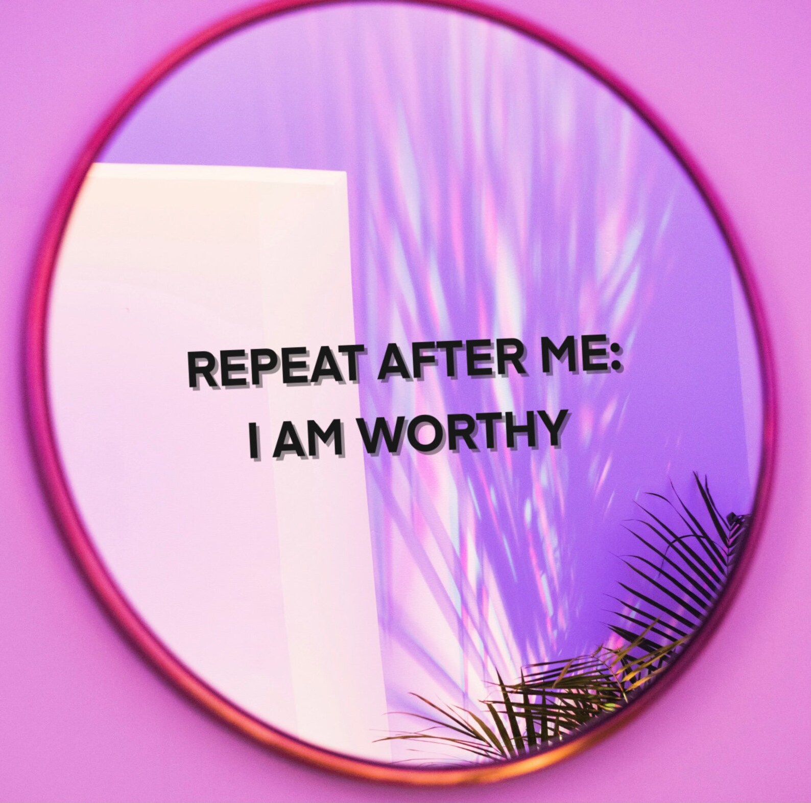 Positive affirmation mirror decals I am worthy I am | Etsy