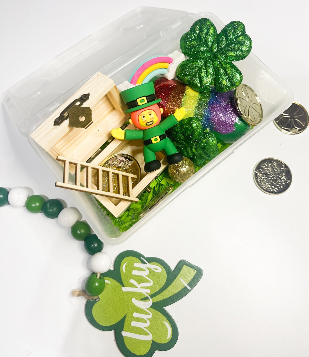 Catch a Leprechaun Play Dough Sensory Kit| Kids Gift| Montessori Toys ...