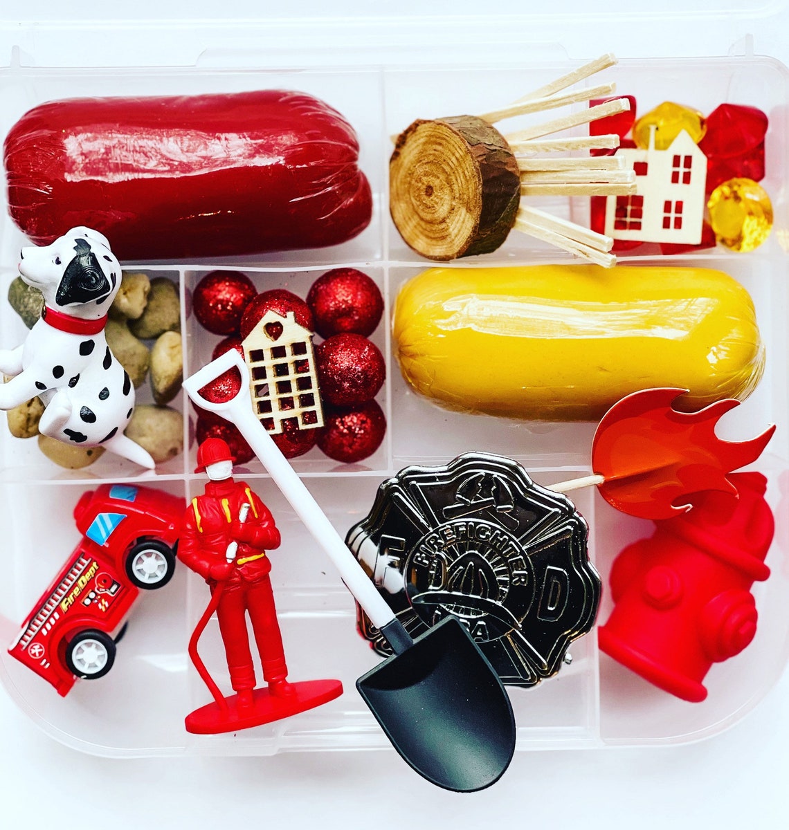 Firefighter Play Dough Sensory Kit Firefighter Toy - Etsy