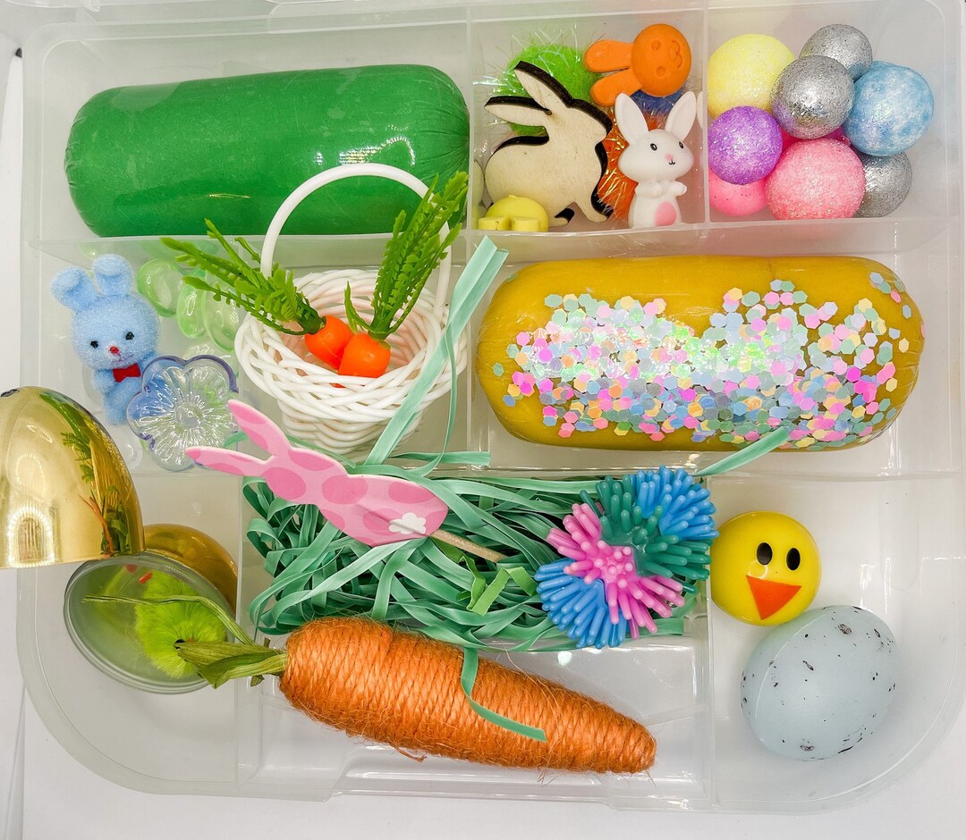 Easter Sensory Play Dough Kit| Montessori Toys| Busy Box| Sensory Box ...