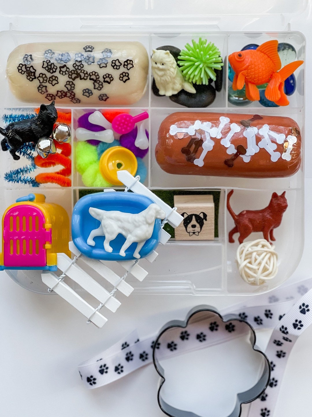 Dog & Cat Play Dough Sensory Kit | Kids Gift| Montessori Toys| Pet Kit ...