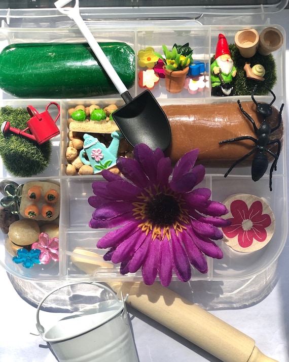 Kit sensoriel De pâte à modeler de jardin de jouets - Etsy France