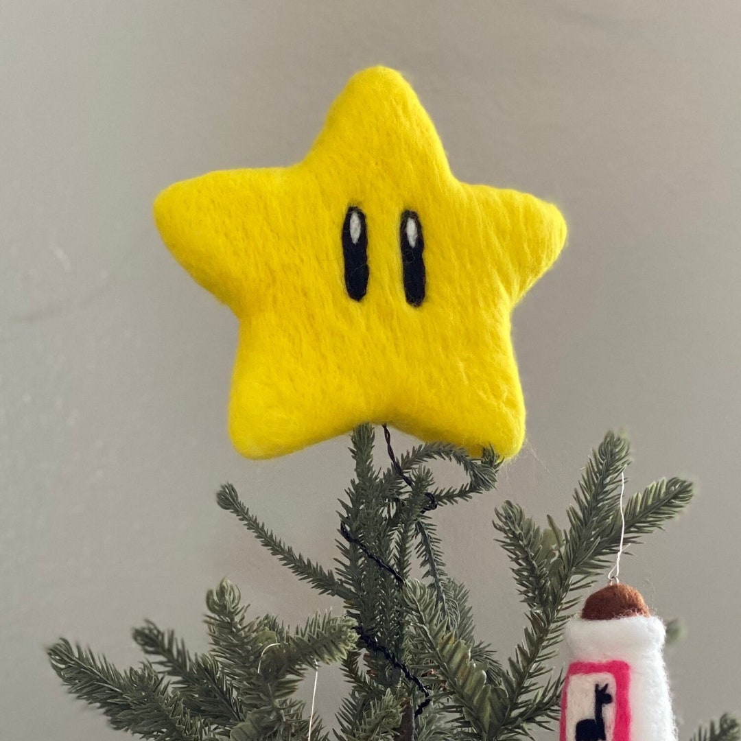 Lil' Mario Super Star Tree Topper - Etsy