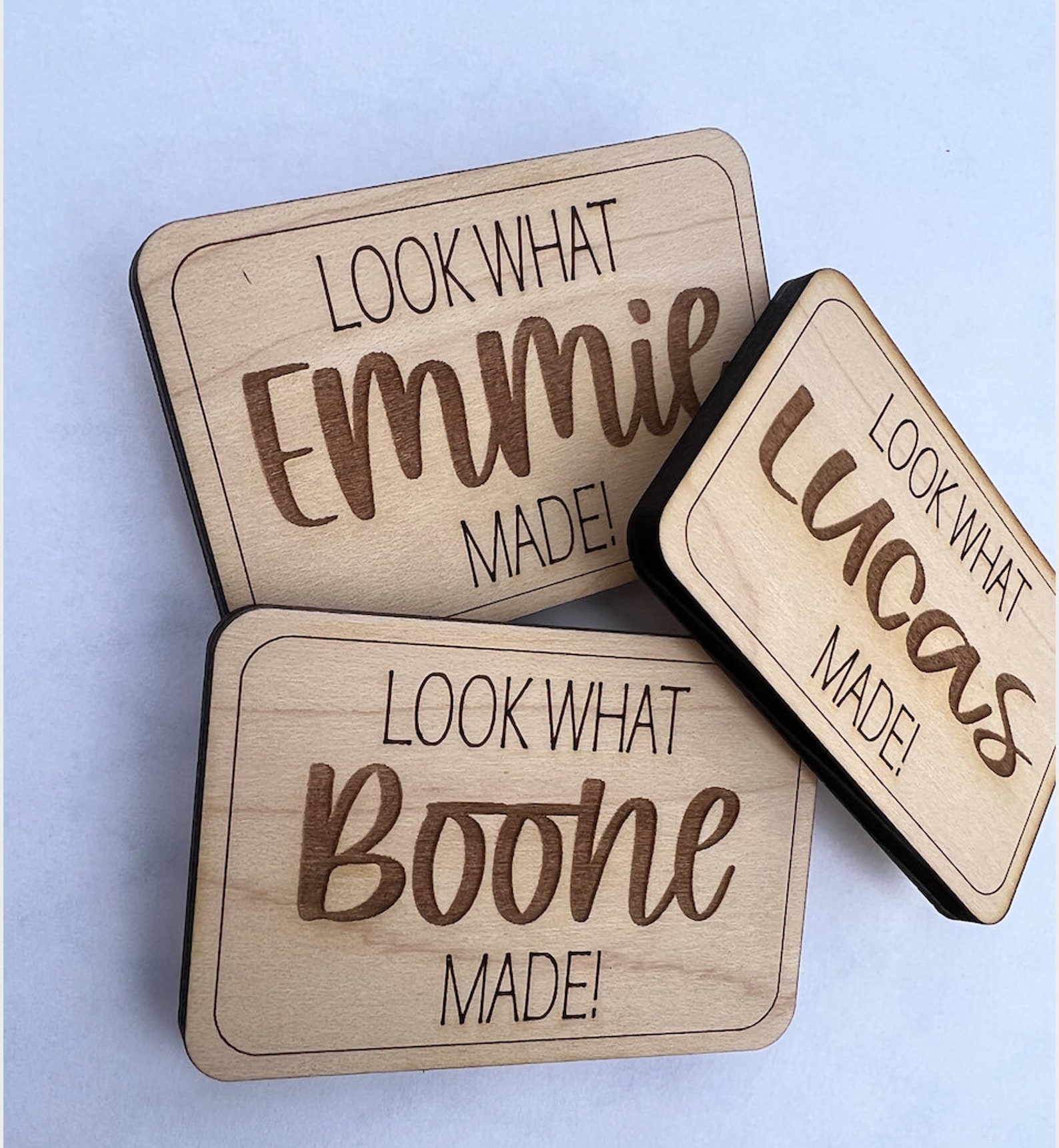 Personalized Look What I Made Magnet Kids Art Work Magnet - Etsy