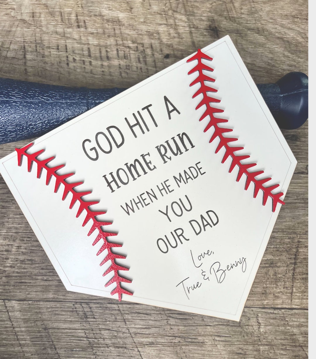 Baseball Dad Gift, Father's Day Gft, Grandpa Gift, Baseball Sign ...