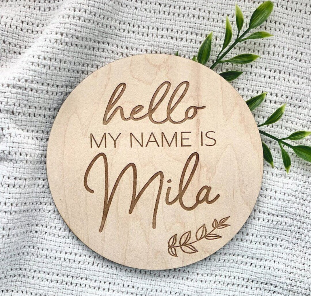 Hello I Am Hello Baby Sign Baby Hospital Sign Newborn Photo - Etsy