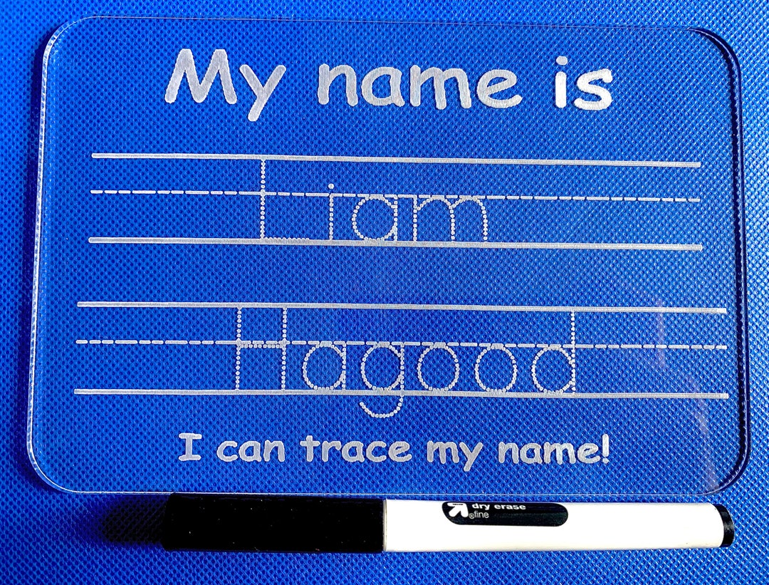 My Name Tracing Board, Tracing Name, I can trace my name, learning ...
