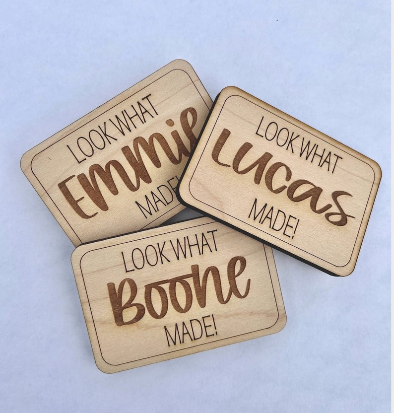 Personalized Look What I Made Magnet Kids Art Work Magnet - Etsy