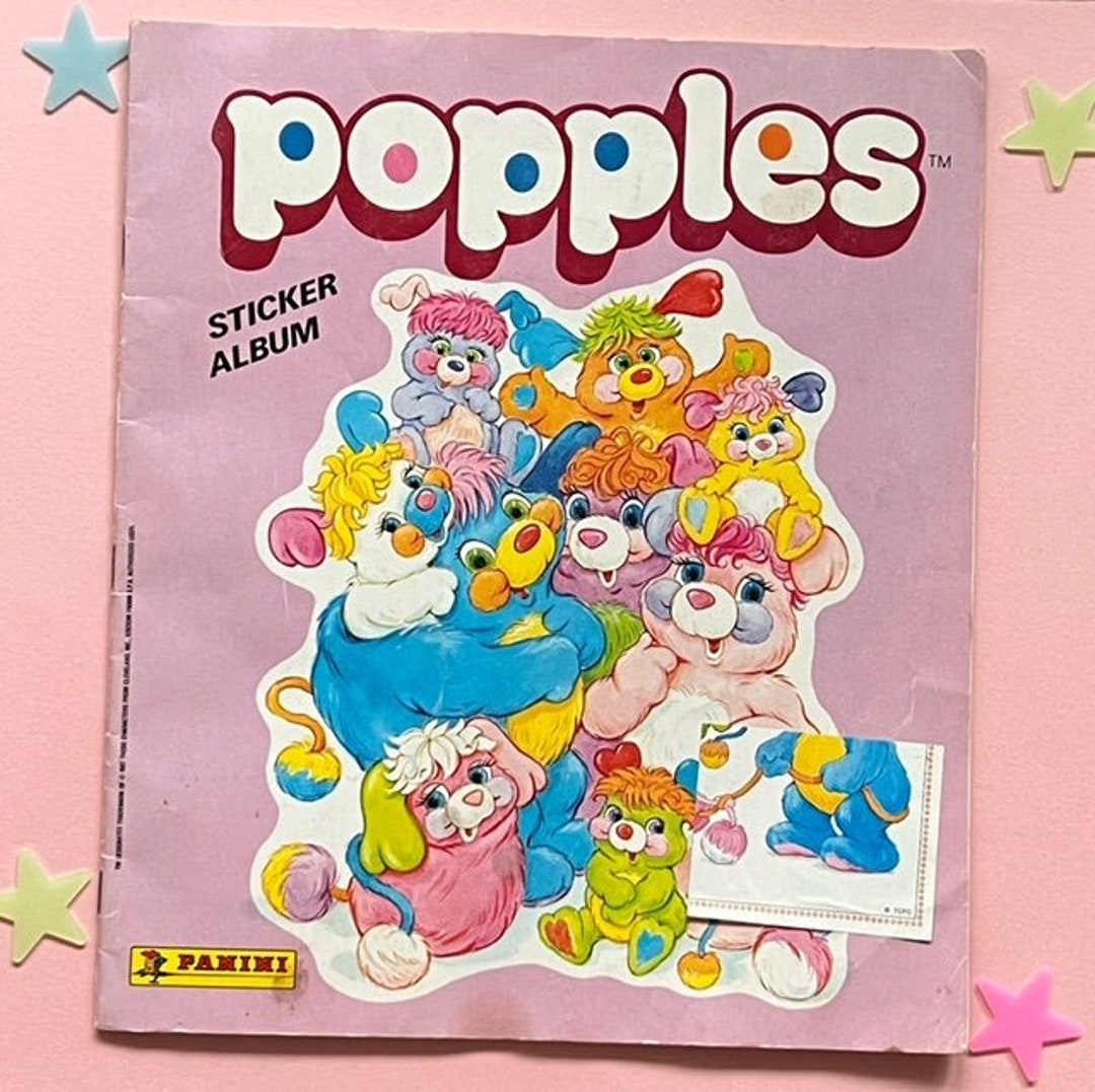Vintage Popples Sticker Album 1980s - Etsy
