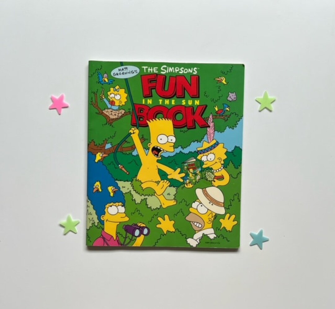 The Simpsons Fun in the Sun Book 90s Kids Activity Book - Etsy Australia