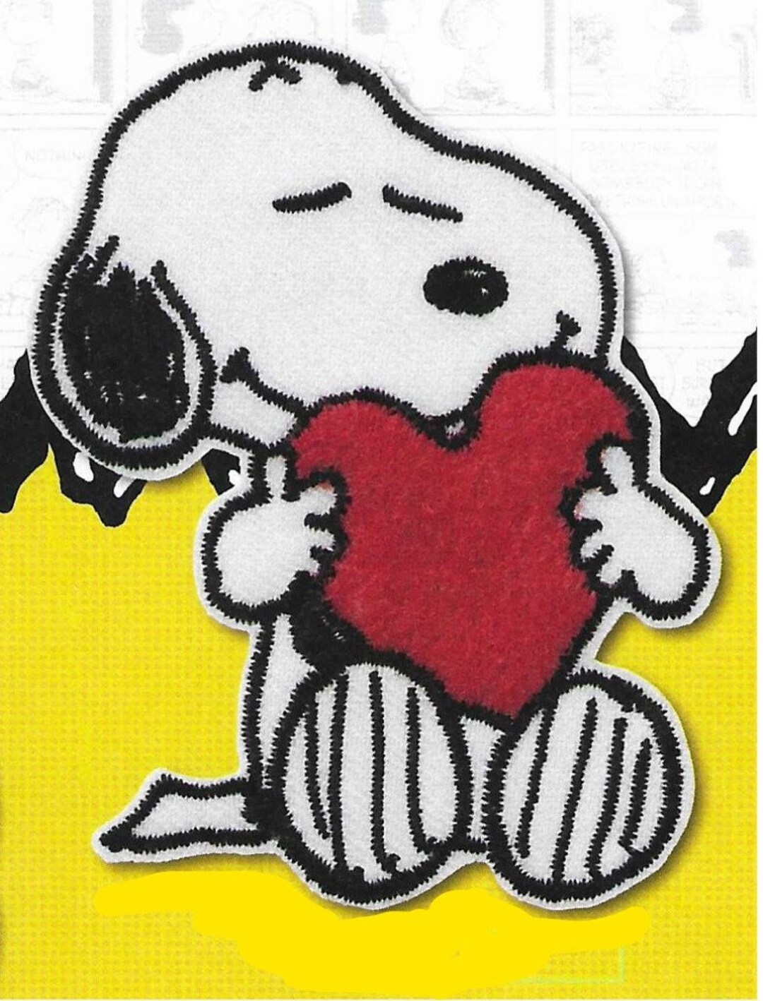 Peanuts©, Snoopy mit Herz, Bügelbild, Aufnäher, Applikation, Patches, Flicken, Lizenzware - Etsy.de