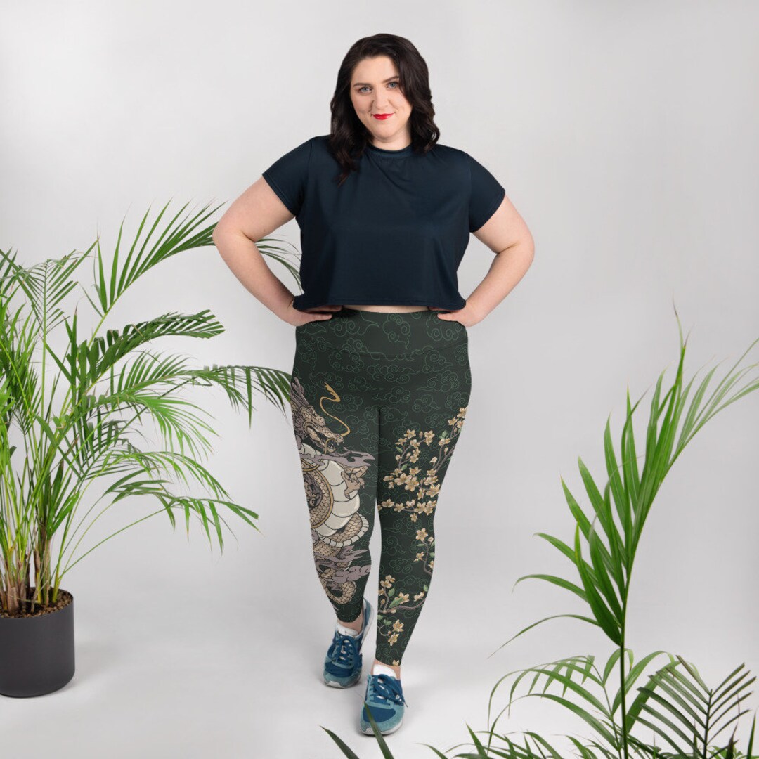 DRAGON YOGA PANTS Japan Dragon Tights Women Yoga Leggings Yoga Sweat ...