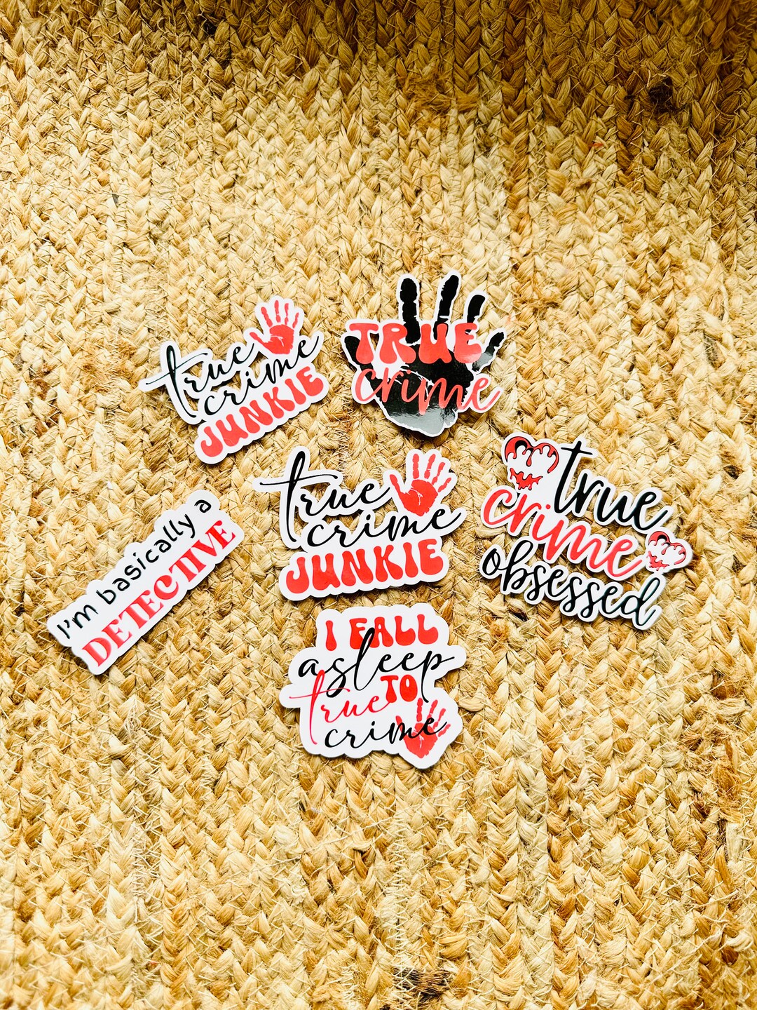 True Crime Sticker Pack True Crime Lover Sticker True Crime Junkie ...